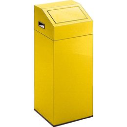 eurokraft pro Wertstoffsammler, selbstlöschend, Volumen 45 l, BxHxT 320 x 790 x 320 mm, verkehrsgelb