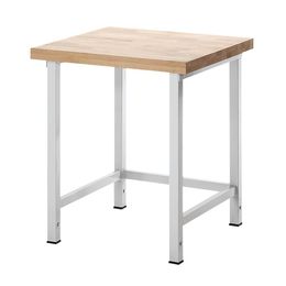 eurokraft pro Höhenverstellbare Werkbank, Gestellbauweise, ohne Unterbau, Breite 750 mm, Gestell lichtgrau