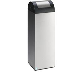 Var Selbstlöschender Wertstoffsammler, Volumen 89 l, HxBxT 1045 x 320 x 320 mm, Edelstahl
