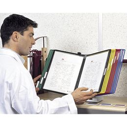Tarifold Klarsichttafel-Tischpult, Komplett-Set, mit 20 Tafeln DIN A4, ab 2 Stk