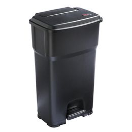 rothopro Treteimer HERA, Volumen 85 l, BxHxT 490 x 790 x 390 mm, schwarz