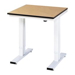 Rau Arbeitstisch, elektrisch höhenverstellbar - Tragkraft 300 kg, Höhe 720 - 1120 mm, MDF-Platte, BxT 750 x 800 mm