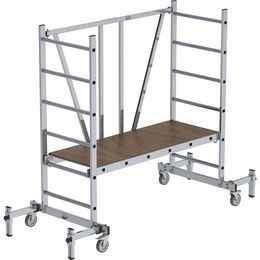 MUNK Alu-Klappgerüst ML, Standard-Ausführung, Plattform 1,60 x 0,60 m, mit Teleskopauslegern