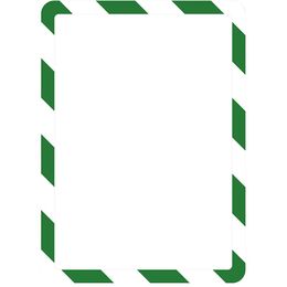 Tarifold Präsentationssichthülle DIN A4, mit magnetischem Verschluss, selbstklebend, grün / weiß, VE 2 Stk