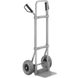 eurokraft pro Sackkarre, verzinkt, Schaufel-BxT 280 x 250 mm, verzinkt, PU-Bereifung, ab 5 Stk
