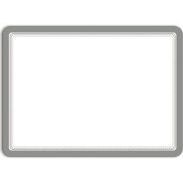 Tarifold Pr&auml;sentationssichth&uuml;lle DIN A4, mit magnetischem Verschluss, selbstklebend, silber, VE 2 Stk