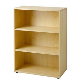 eurokraft pro Büroregal, 2 Fachböden, HxBxT 1100 x 800 x 400 mm, Ahorndekor