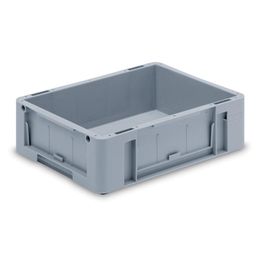 Euronorm-Stapelbehälter, Außen-LxBxH 400 x 300 x 120 mm, grau, VE 6 Stk kaiserkraft