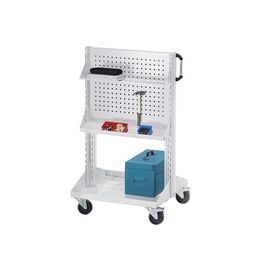 ANKE Werkzeug- und Materialwagen, Gesamttragkraft 200 kg, lichtgrau RAL 7035