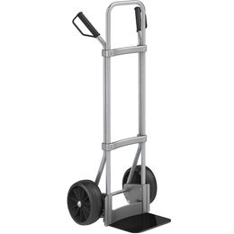 eurokraft pro Sackkarre, verzinkt, Schaufel-BxT 280 x 250 mm, schwarz, Vollgummibereifung, ab 5 Stk