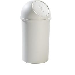 Helit Push-Abfallbehälter aus Kunststoff, Volumen 25 l, HxØ 615 x 315 mm, lichtgrau, VE 3 Stk