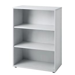 eurokraft pro Büroregal, 2 Fachböden, HxBxT 1100 x 800 x 400 mm, lichtgrau