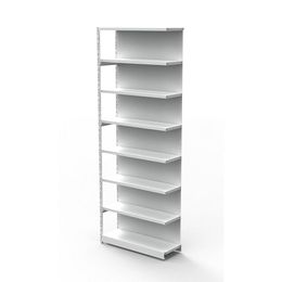 Büro-Steckregal, mit Rückwand, Regalhöhe 2600 mm, Anbauregal, Breite x Tiefe 760 x 300 mm kaiserkraft