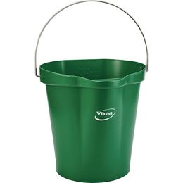 vikan Eimer, lebensmittelecht, Volumen 12 l, VE 6 Stk, grün