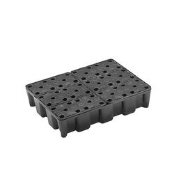 CEMO PE-Kleingebinde-Palettenwanne, 60 l Auffangvolumen, mit Rost