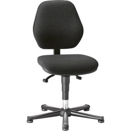 bimos Arbeitsstuhl, Permanentkontakt, mit Gleitern, Stoffbezug