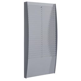 PAPERFLOW Sortiertafel, 2 x 25 Fächer, HxBxT 1120 x 544 x 129 mm, alusilber