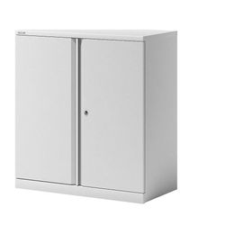 Bisley Flügeltürenschrank ESSENTIALS, 1 Fachboden, 2 Ordnerhöhen, verkehrsweiß