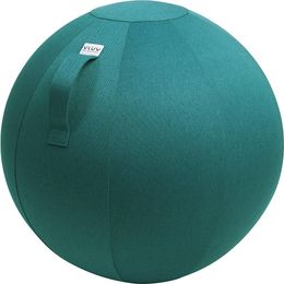 VLUV LEIV Sitzball, Stoffbezug in Canvas-Optik, 600 - 650 mm, petrol