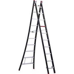 Altrex Mehrzweckleiter NEVADA, 2-teilig, schwarz, 2 x 10 Sprossen