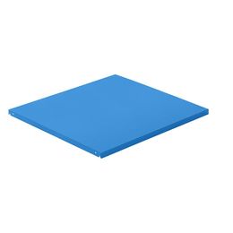 LISTA Stahlblech-Kopfboden, BxT 1290 x 1260 mm, Fachlast 100 kg, lichtblau