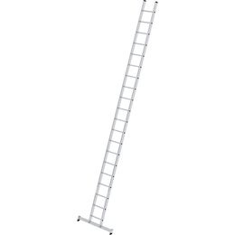 MUNK Anlegeleiter mit Sprossen, Profiausführung, Breite 420 mm, 20 Sprossen, mit nivello®-Traverse