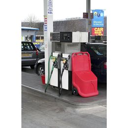 eurokraft basic Streuwagen, ideal für Schüttgut, Inhalt 75 l, rot, ab 3 Stk