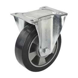 Proroll Elastik-Vollgummi-Reifen, schwarz, Rad-&Oslash; x Breite 160 x 50 mm, Bockrolle