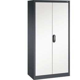 C+P ACURADO Universalschrank, BxT 930 x 500 mm, schwarzgrau / reinweiß