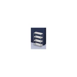 eurokraft pro Schraubregal, Bauart leicht, verzinkt, Regalhöhe 1500 mm, Bodenbreite 1000 mm, Tiefe 500 mm, Grundregal