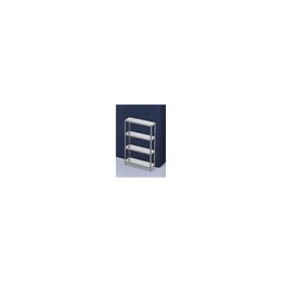 eurokraft pro Schraubregal, Bauart leicht, verzinkt, Regalhöhe 1500 mm, Bodenbreite 1000 mm, Tiefe 300 mm, Grundregal