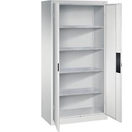 C+P Werkstatt-Schwerlastschrank, Breite 930 mm, Tiefe 500 mm, Tür lichtgrau