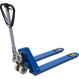eurokraft pro Paletthubwagen, extraniedrig, Unterfahrh&ouml;he 55 mm, Gabell&auml;nge 1150 mm, ab 3 Stk