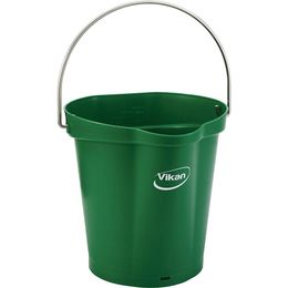 vikan Eimer, lebensmittelecht, Volumen 6 l, VE 5 Stk, grün