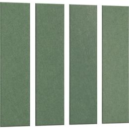 eurokraft basic Akustik-Wandplatte, HxB 1200 x 300 mm, VE 4 Stk, petrol