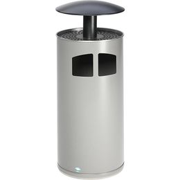 Var Abfallsammler/Ascher inklusive Inneneinsatz, Volumen 75 l, antik-silber