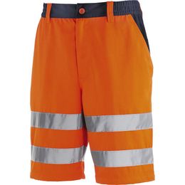 Warnschutz-Shorts, leuchtorange / navy, Gr&ouml;&szlig;e 50 kaiserkraft