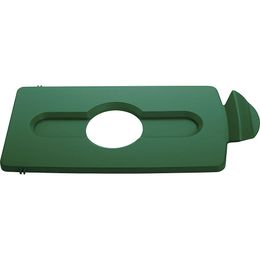 Rubbermaid Deckeleinsatz, Flaschen/Dosen Einwurf, grün