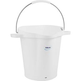 vikan Eimer, lebensmittelecht, Volumen 20 l, VE 5 Stk, weiß