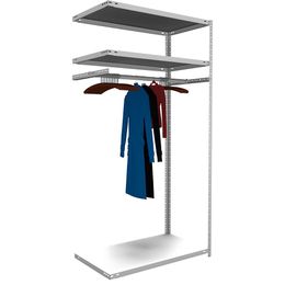 hofe Garderoben-Regal-Schraubsystem, HxBxT 2000 x 1000 x 600 mm, Anbauregal