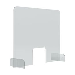 MAGNETOPLAN Theken- und Tischaufsteller, Acrylglas, transparent, 5 mm dick, HxBxT 670 x 845 x 240 mm, ab 5 Stk