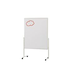 MAGNETOPLAN Moderationstafel, Rahmen weiß, einteilig, Karton weiß
