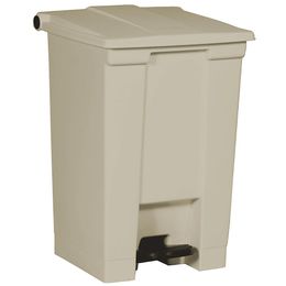 Rubbermaid Tretabfalleimer, Industrie, aus Polyethylen, Volumen 45 l, beige, ab 5 Stk