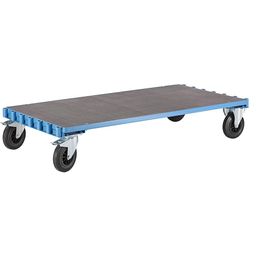 eurokraft pro Platten-Transportwagen ohne B&uuml;gel, Ladefl&auml;che 1600 x 800 mm, Tragf&auml;higkeit 500 kg, Zinkblechladefl&auml;che