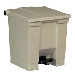 Rubbermaid Tretabfalleimer, Industrie, aus Polyethylen, Volumen 30 l, beige, ab 5 Stk
