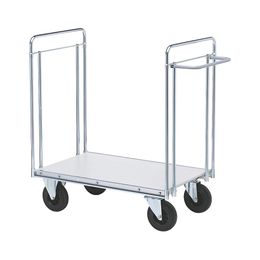 HelgeNyberg Plattformwagen SERIE 400, Modell 55, 2 Stirnseiten, LxBxH 1400 x 850 x 1180 mm, ab 5 Stk