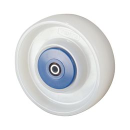 tente Polyamid-Rad, wei&szlig;, Pr&auml;zisionskugellager, Rad-&Oslash; x Breite 100 x 36 mm