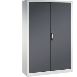 C+P ACURADO Universalschrank, BxT 1200 x 400 mm, lichtgrau / schwarzgrau