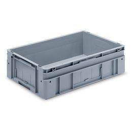 Euronorm-Stapelbehälter, Außen-LxBxH 600 x 400 x 170 mm, grau, VE 2 Stk kaiserkraft
