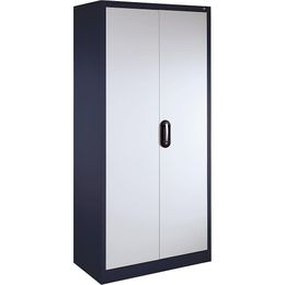 C+P ACURADO Universalschrank, BxT 1200 x 400 mm, schwarzgrau / weißalu
